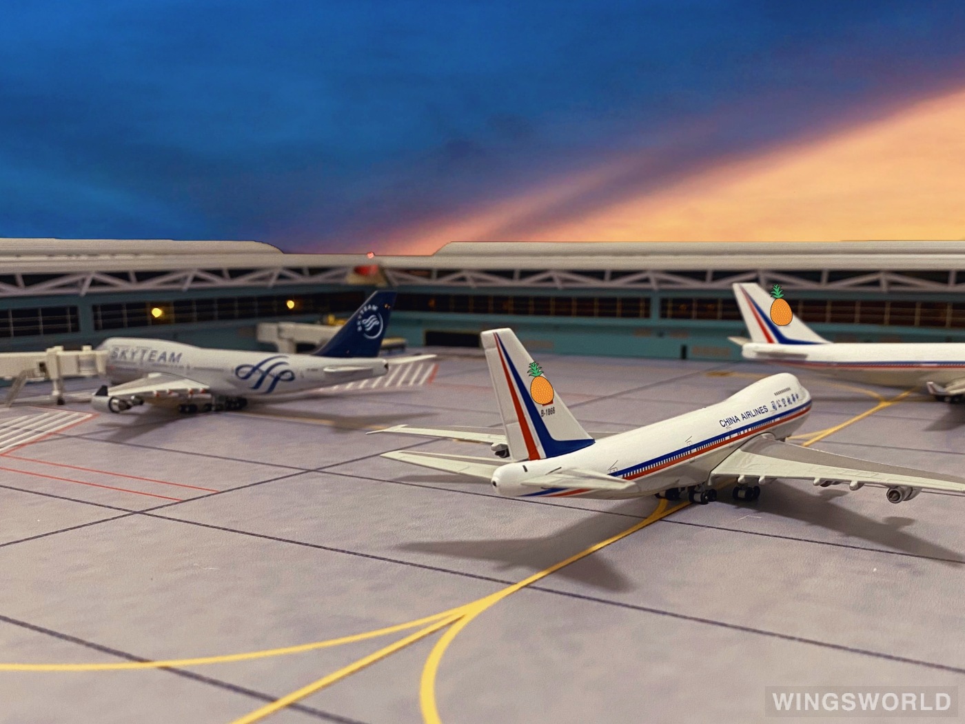 Blue box 1:400 Boeing 747-200 China Airlines 中华航空 BBB1866 B-1866 的照片 作者 ...