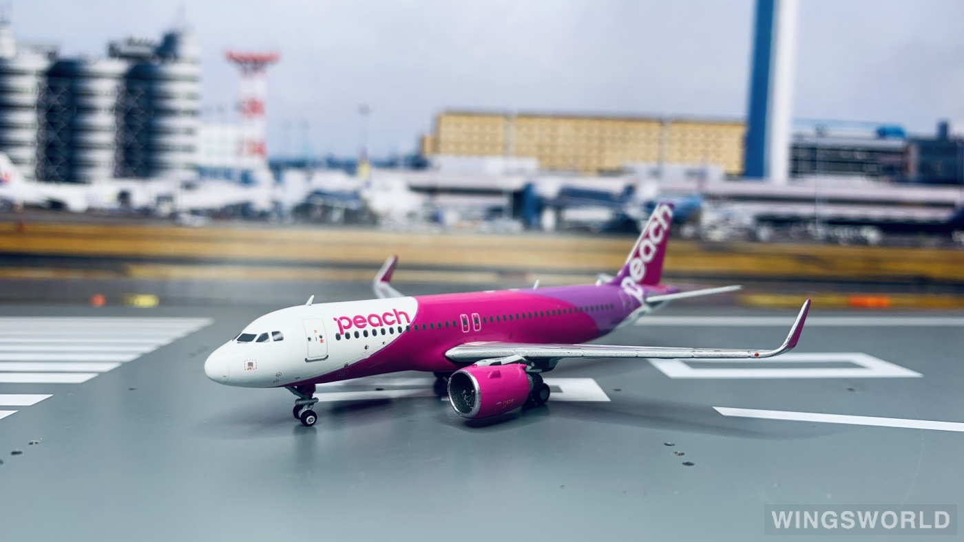 Geminijets 1:400 Airbus A320 Peach Aviation 乐桃航空 MM40006 JA824P 的照片 作者:JohnnyTS - 飞机模型世界资料库