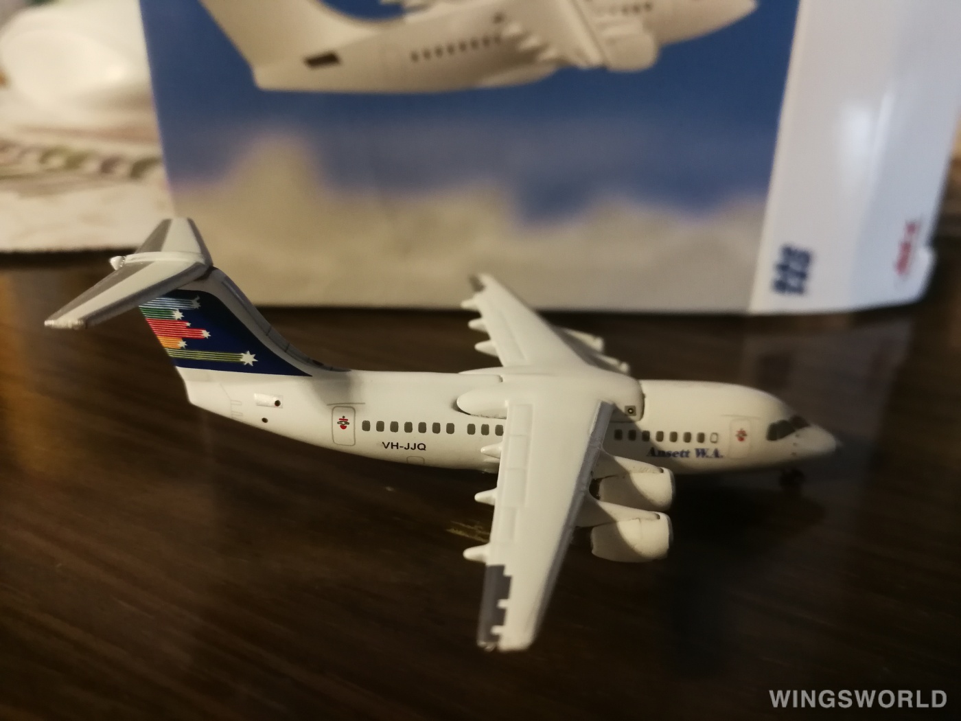 Jet-X 1:400 BAe 146 Ansett 澳洲安捷航空 JX333 VH-JJQ 的照片 作者:Inspire. - 飞机模型世界资料库