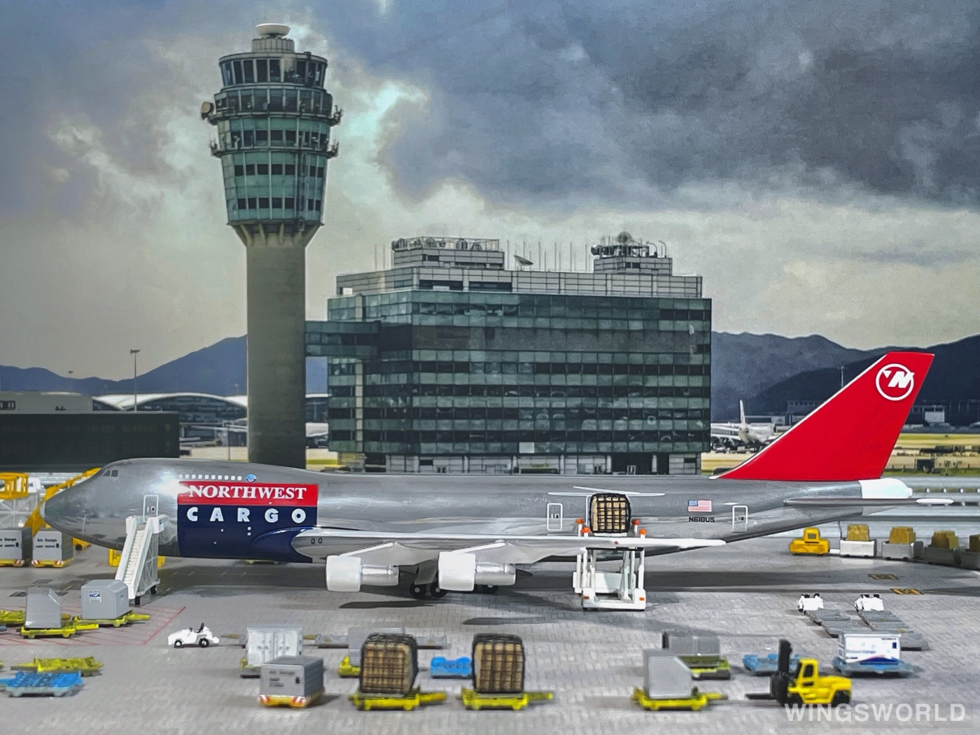 AeroClassics 1:400 Boeing 747-200 Northwest Airlines 美国西北航空 ACN618US ...