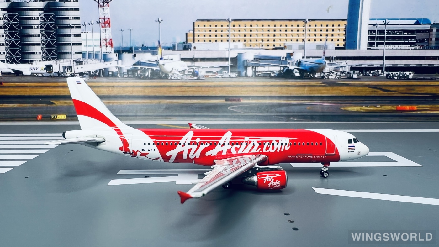 Phoenix 1:400 Airbus A320 AirAsia 亚洲航空 PH10609 HS-ABH 的照片 作者:JohnnyTS ...