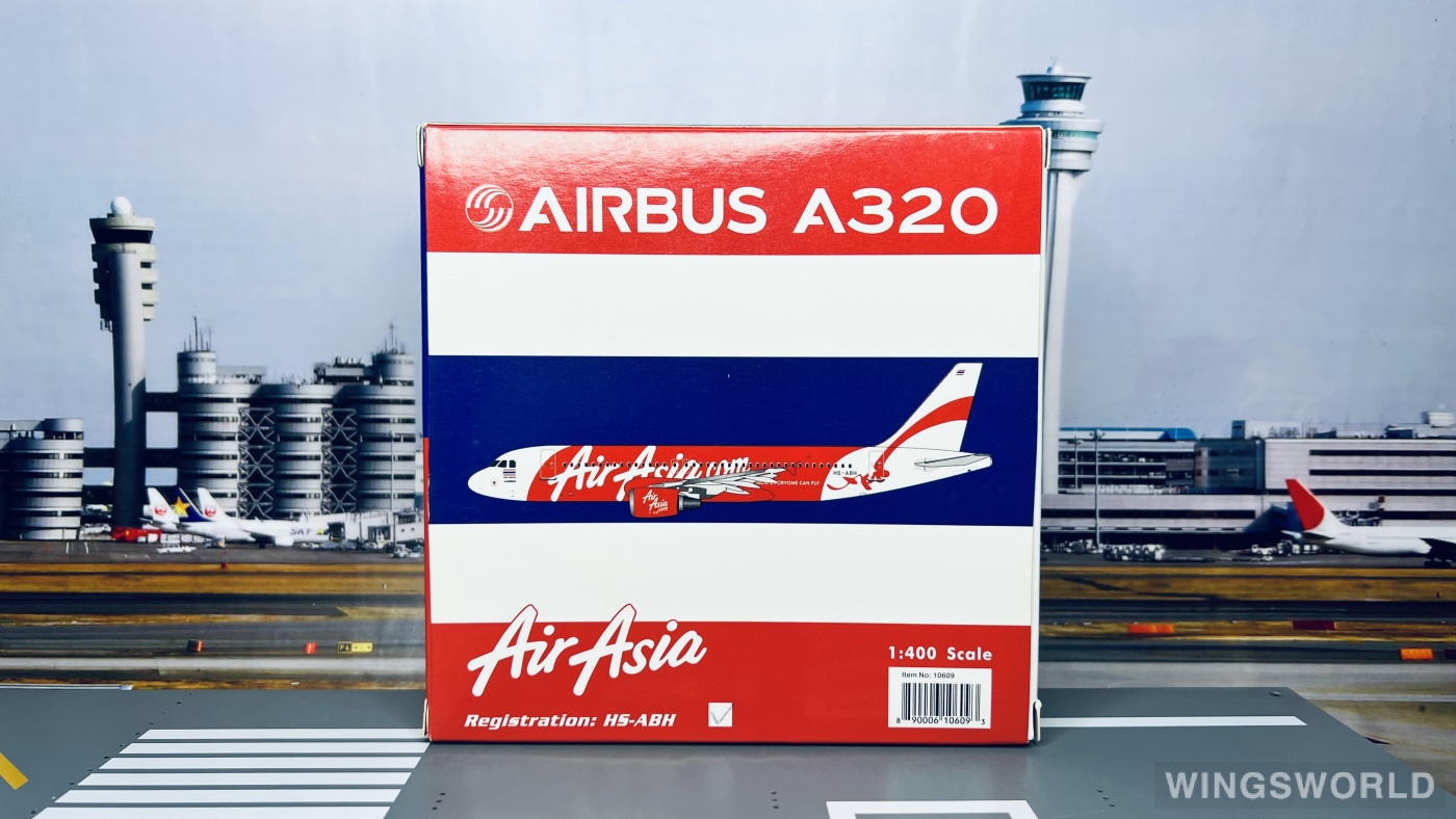 Phoenix 1:400 Airbus A320 AirAsia 亚洲航空 PH10609 HS-ABH 的照片 作者:JohnnyTS ...