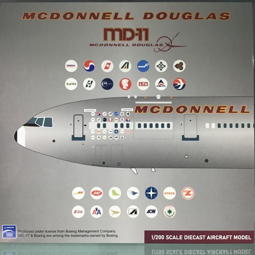 JC Wings 1:200 McDonnell Douglas MD-11 McDonnell Douglas 麦道公司 XX2353 ...