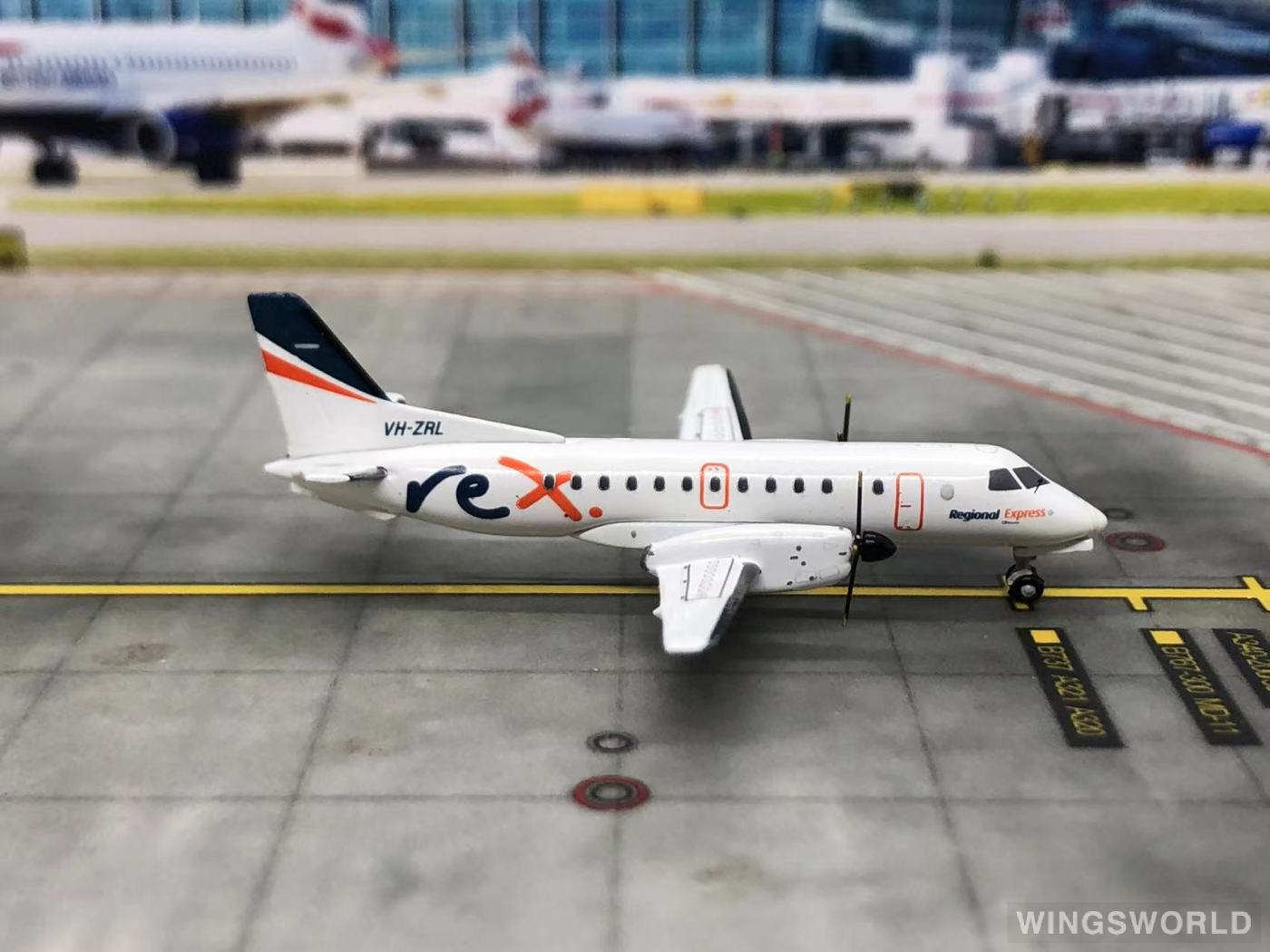 Geminijets 1:400 Saab 340 Regional Express Rex GJRXA1591 VH-ZRL 的照片 作者 ...