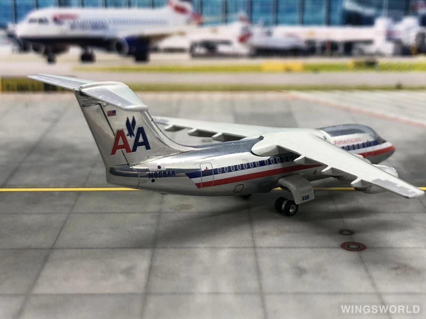 Jet-X 1:400 BAe 146 American Airlines 美国航空 JX374 N695AA 1990s colors ...