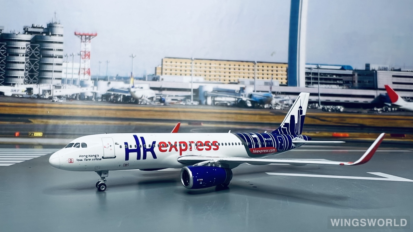Phoenix 1:400 Airbus A320 HK Express 香港快运航空 PH04070 B-LCD 的照片 作者:JohnnyTS - 飞机模型世界资料库