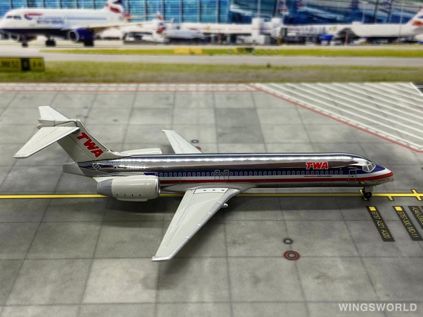 Dragon Models 1:400 Boeing 717 TWA 环球航空 CRS 002 N2417F 的照片 作者:图波列夫飞行大队 ...