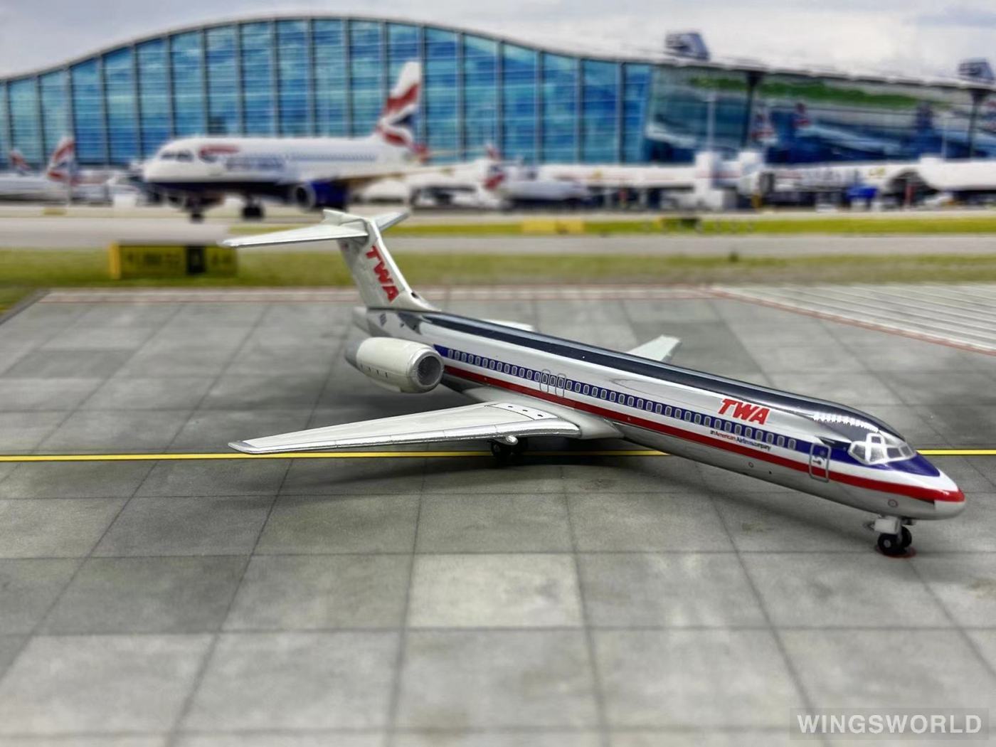 Dragon Models 1:400 Boeing 717 TWA 环球航空 CRS 002 N2417F 的照片 作者:图波列夫飞行大队 ...