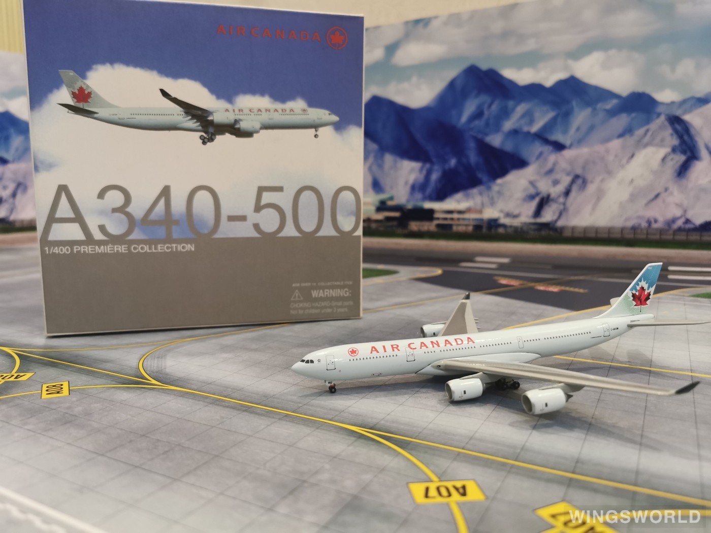 Dragon Models 1:400 Airbus A340-500 Air Canada 加拿大航空 55897 C-GKOM 的照片 作者:Monday31 - 飞机模型世界资料库