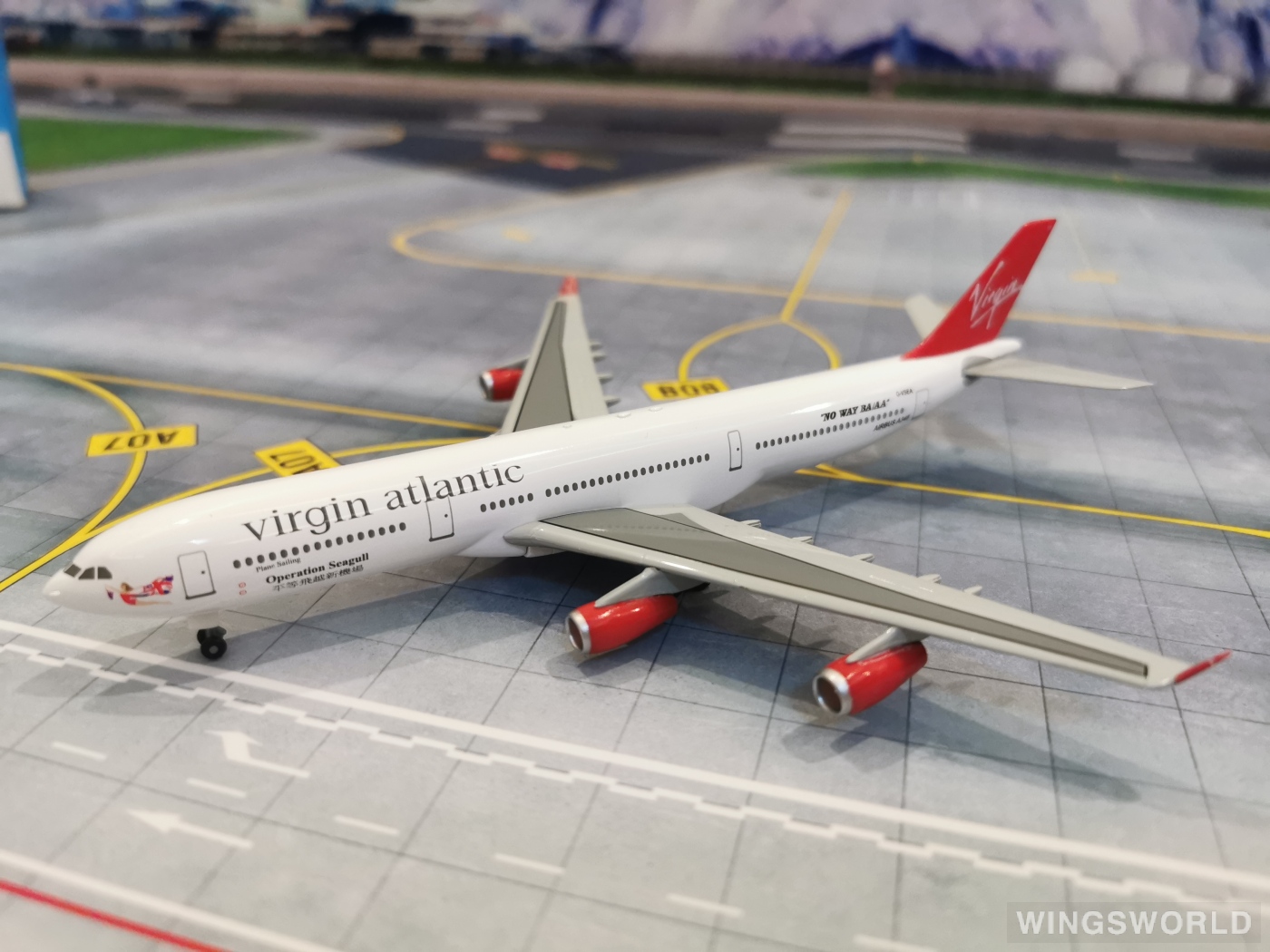 Dragon Models 1:400 Airbus A340-300 Virgin Atlantic Airways 维珍航空 55066 ...