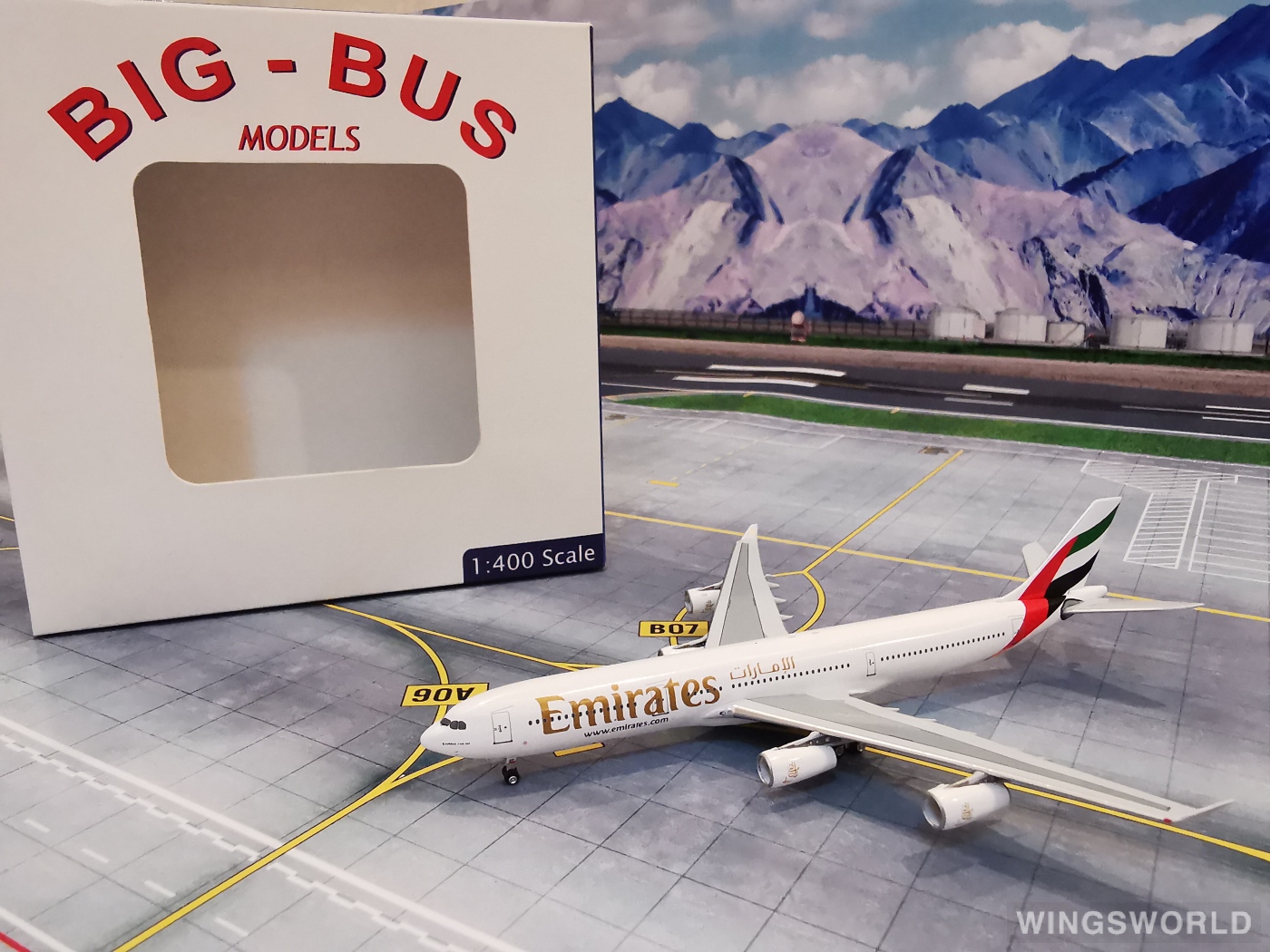 AeroClassics 1:400 Airbus A340-300 Emirates 阿联酋航空 AC4A6ERP A6-ERP 2000s ...