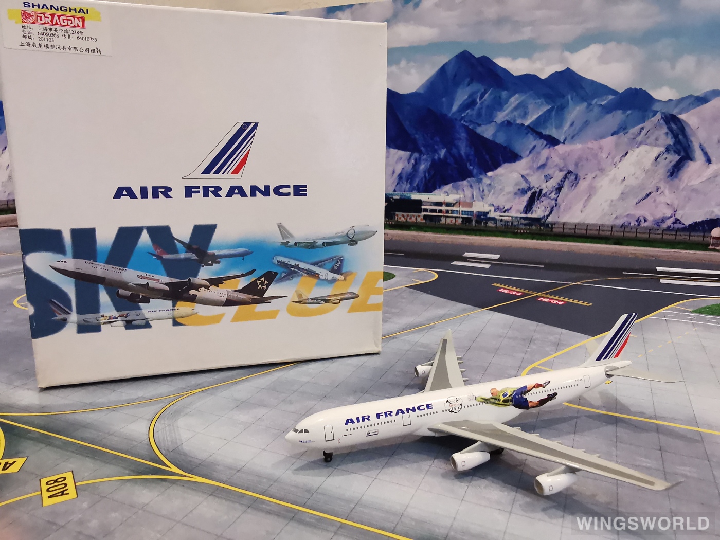 Dragon Models 1:400 Airbus A340-300 Air France 法国航空 98-004 F-GLEK World ...