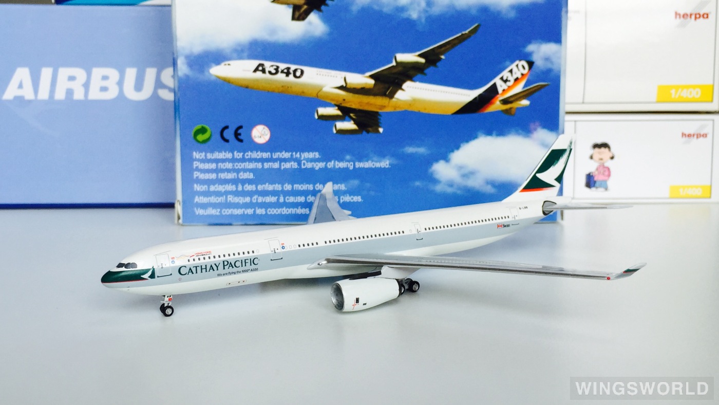 AeroClassics 1:400 Airbus A330-300 Cathay Pacific 国泰航空 AC4BLBB B-LBB ...