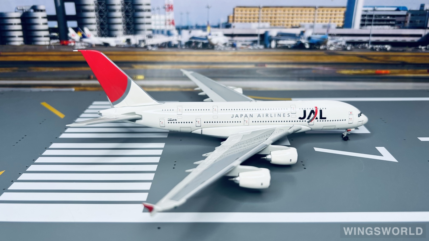 Magic 1:400 Airbus A380-800 Japan Airlines 日本航空 16023 的照片 作者:JohnnyTS - 飞机模型世界资料库