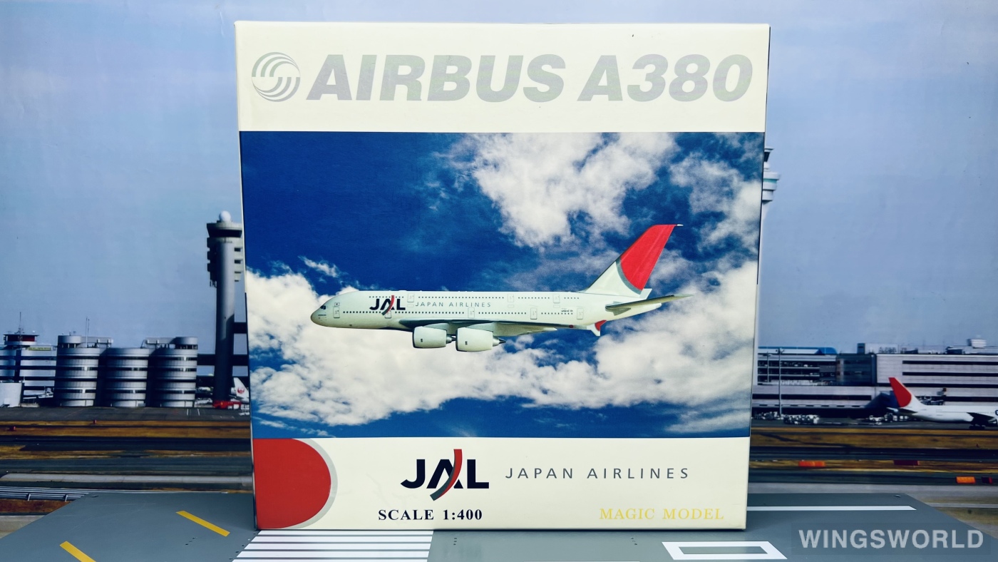 Magic 1:400 Airbus A380-800 Japan Airlines 日本航空 16023 的照片 作者:JohnnyTS - 飞机模型世界资料库