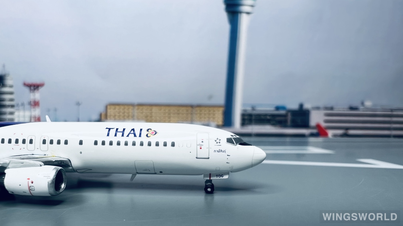 JC Wings 1:400 Boeing 737-400 Thai Airways 泰国国际航空 XX4989 HS-TDG 最后飞行的照片 ...