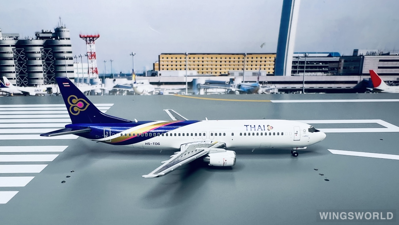 JC Wings 1:400 Boeing 737-400 Thai Airways 泰国国际航空 XX4989 HS-TDG 最后飞行的照片 ...