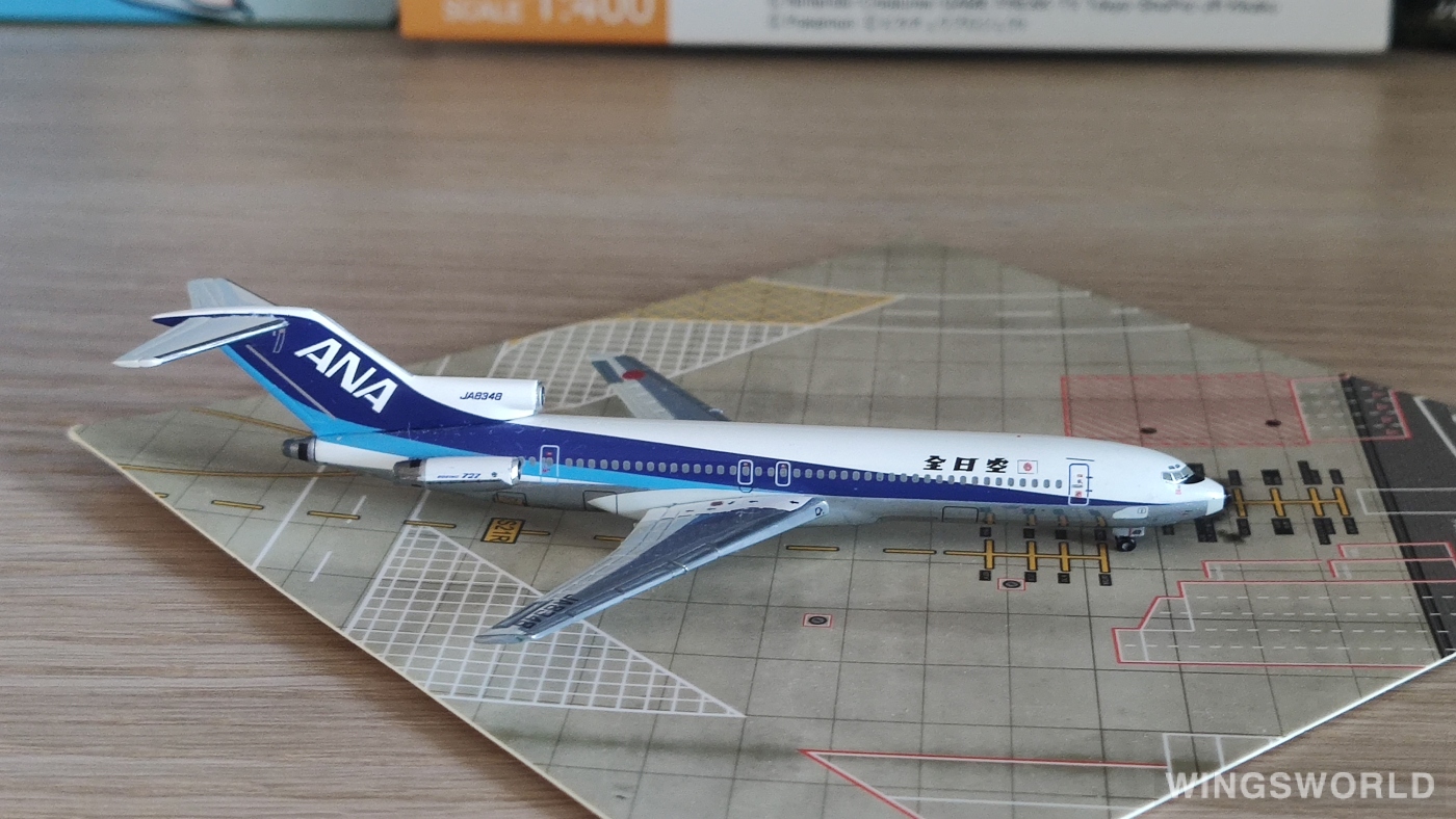 Hogan 1:400 Boeing 727-200 ANA 全日空 NH40055 JA8348 汉字的照片 作者:JohnnyTS - 飞机模型世界资料库
