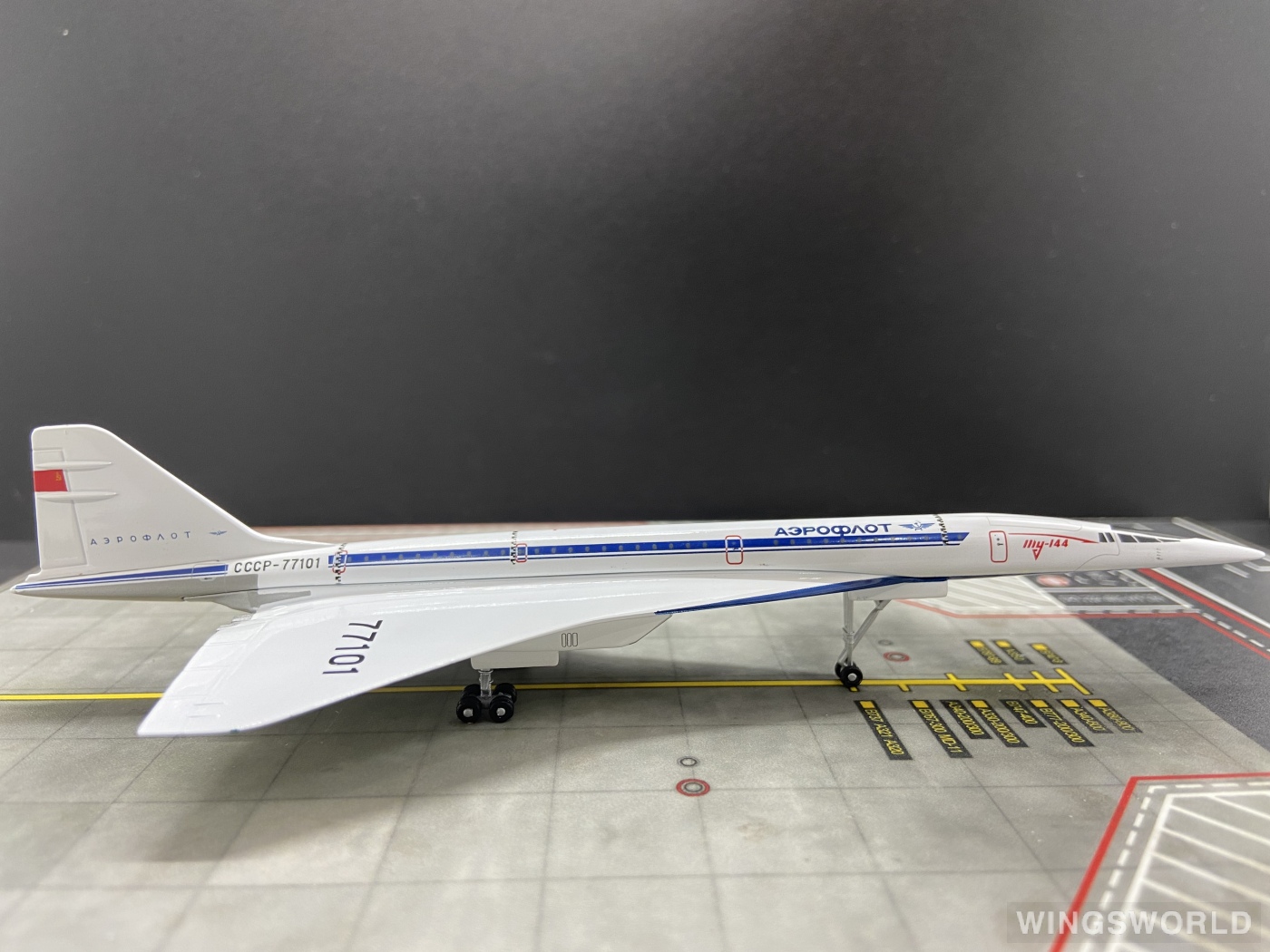 Herpa 1:400 Tupolev TU-144 Aeroflot 俄罗斯航空 562775 CCCP-77101 的照片 作者:图波列夫 ...