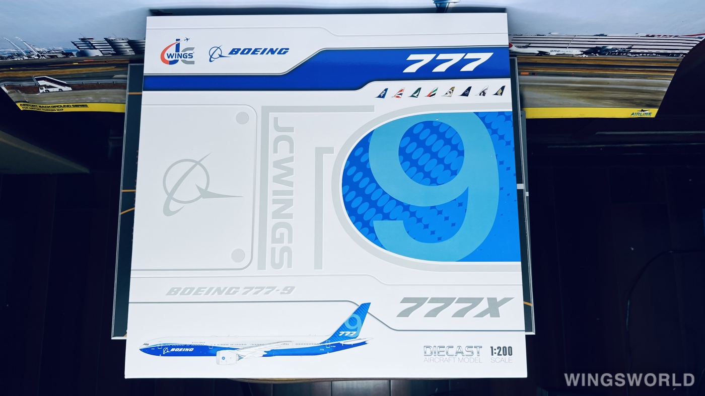 JC Wings 1:200 Boeing 777-9 Boeing 波音公司 KJ-B77X-015 N779XW 首飞 一号机 可折叠翼尖 ...
