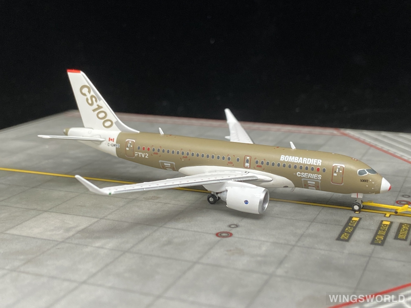 JC Wings 1:400 Bombardier CS100 Bombardier 庞巴迪 XX4871 C-GWYD 的照片 作者:图波 ...