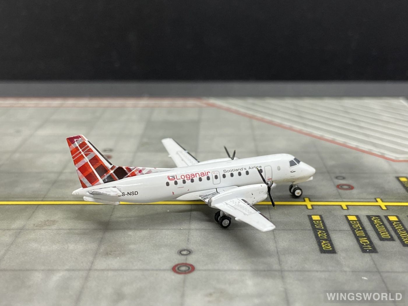 Geminijets 1:400 Saab 340 Loganair 洛根航空 GJLOG1972 ES-NSD 标准涂装的照片 作者:图波 ...