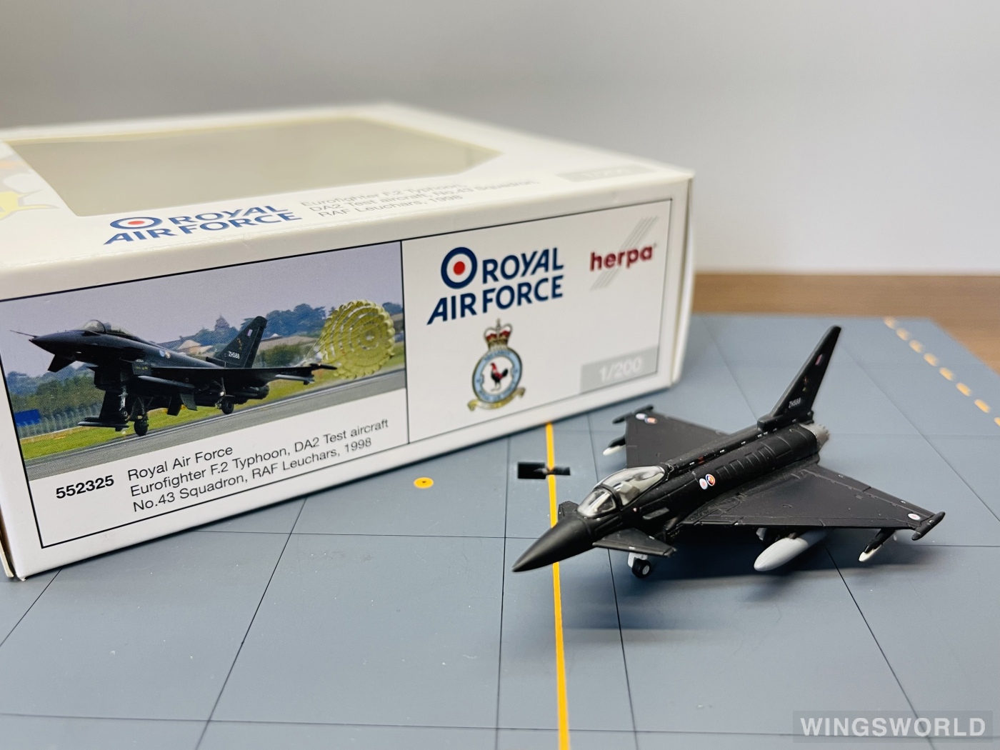 Herpa 1:200 Eurofighter Typhoon RAF 英国皇家空军 552325 ZH588 DA2 Test ...