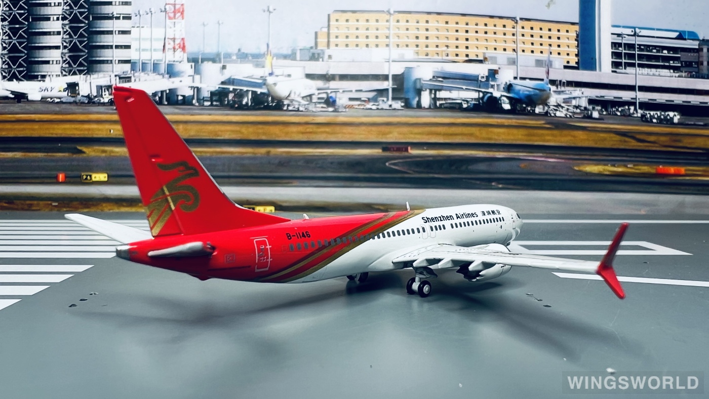 JC Wings 1:400 Boeing 737 MAX 8 Shenzhen Airlines 深圳航空 XX4067 B-1146 的 ...