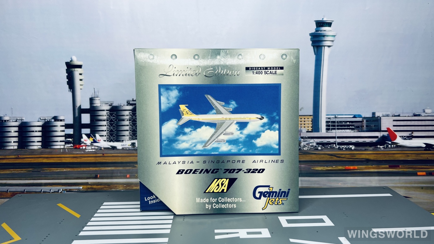 Geminijets 1:400 Boeing 707-300 MSA 马来西亚-新加坡航空 GJMSA386 9V-BBA 的照片 作者 ...
