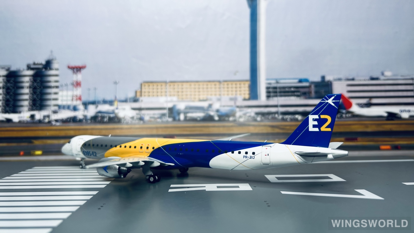 Herpa 1:200 Embraer ERJ-190 Embraer 巴西航空工业 572064 PR-ZIJ Profit Hunter ...