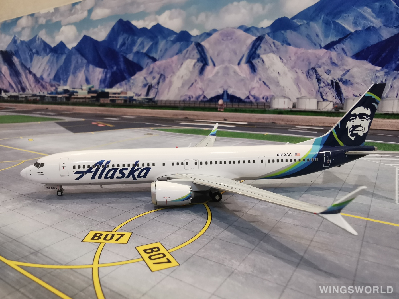 Geminijets 1:200 Boeing 737 MAX 9 Alaska Airlines 阿拉斯加航空 G2ASA855 ...