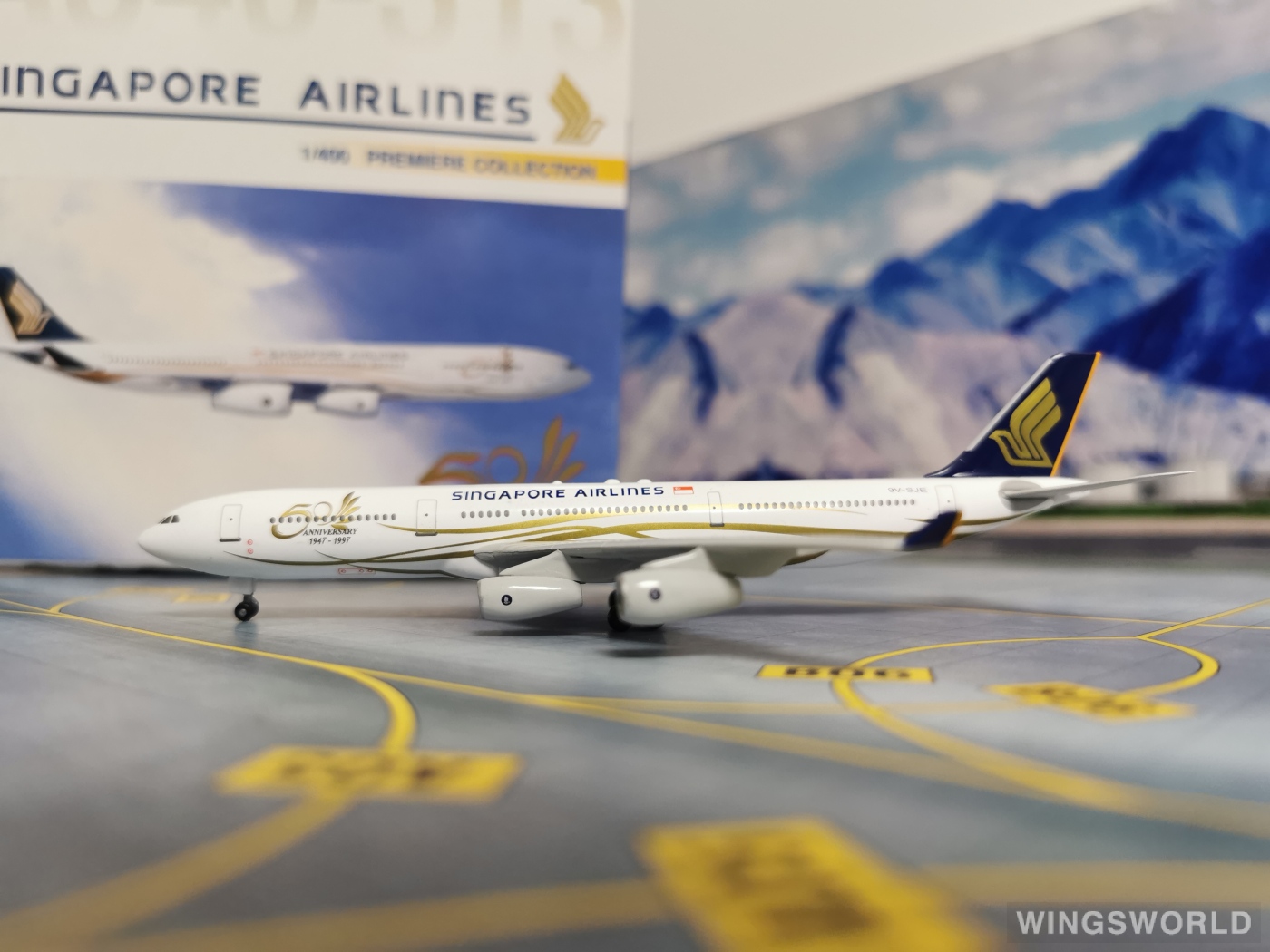 Dragon Models 1:400 Airbus A340-300 Singapore Airlines 新加坡航空 55025 9V ...