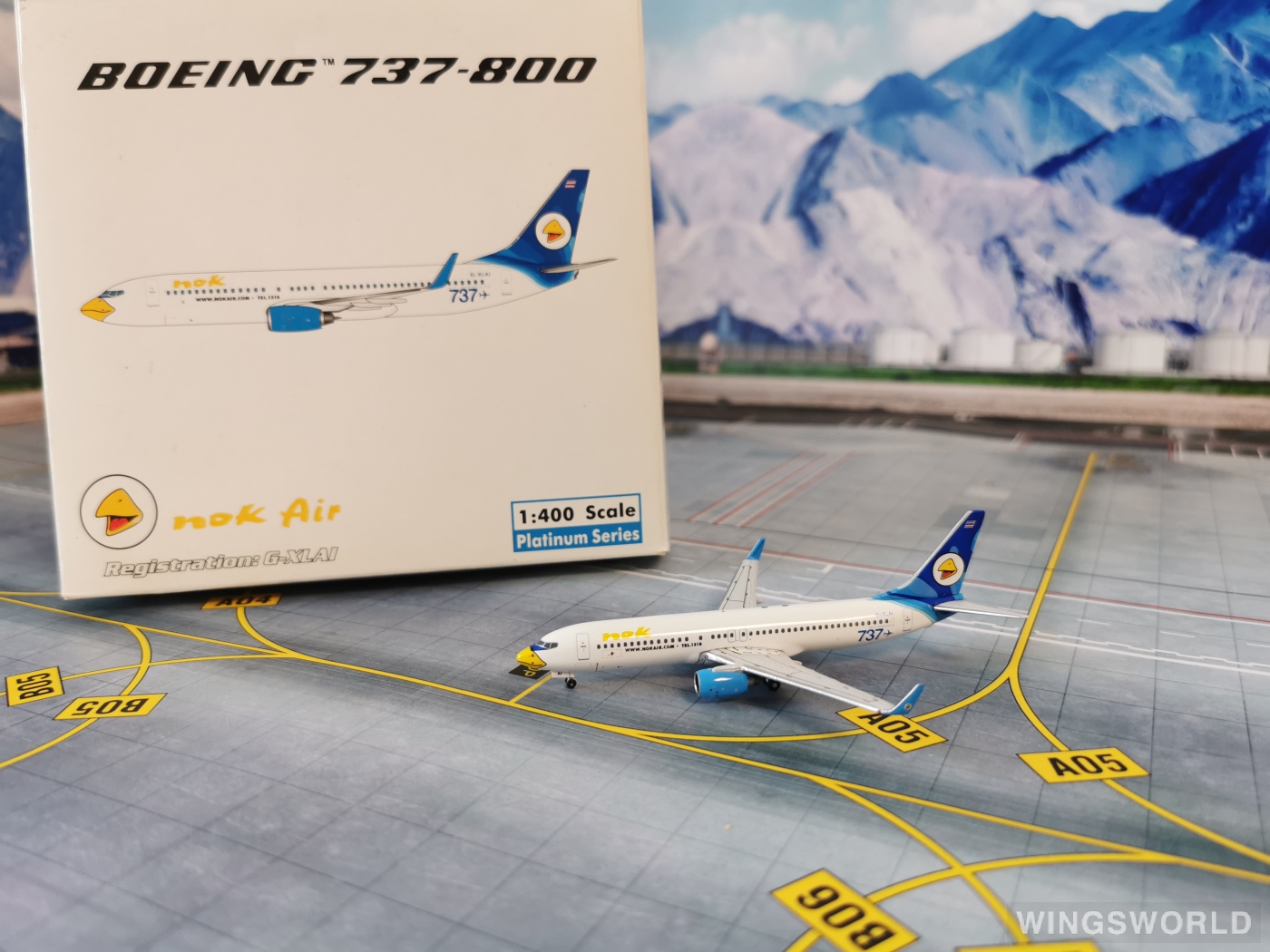Phoenix 1:400 Boeing 737-800 Nok Air 皇雀航空 PH10206 G-XLAI 的照片 作者 ...