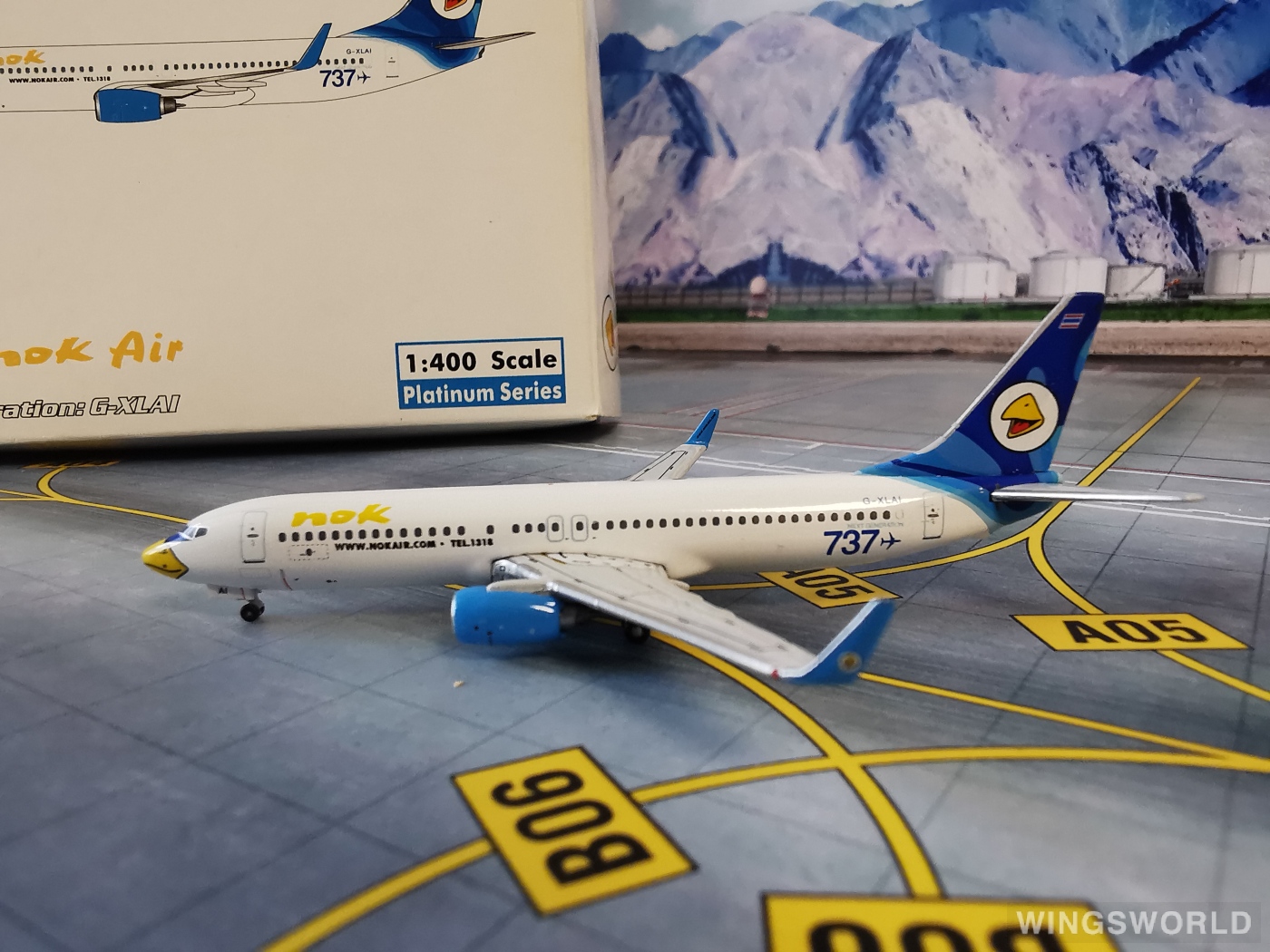 Phoenix 1:400 Boeing 737-800 Nok Air 皇雀航空 PH10206 G-XLAI 的照片 作者 ...