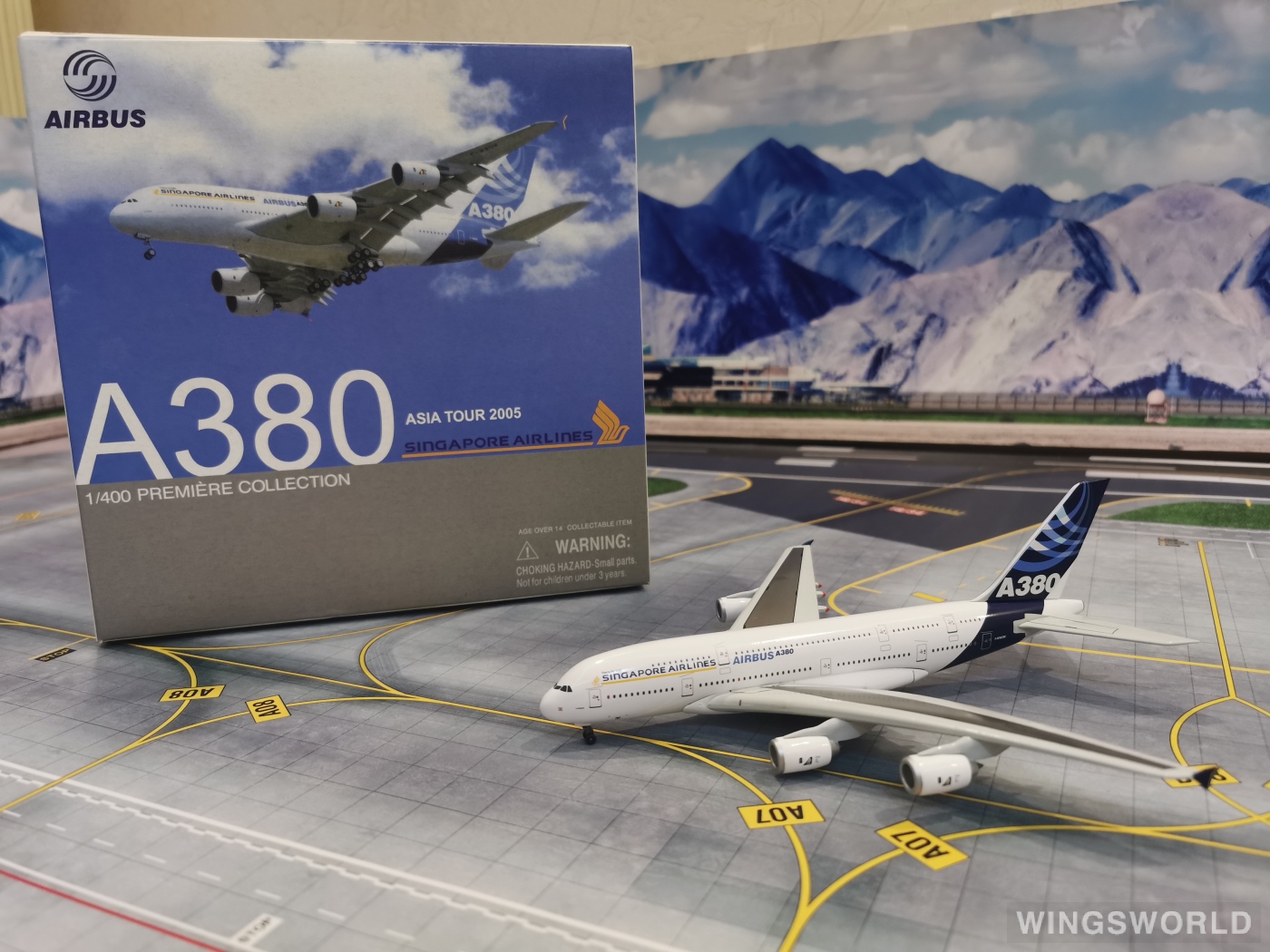 Dragon Models 1:400 Airbus A380-800 Singapore Airlines 新加坡航空 55555 F ...