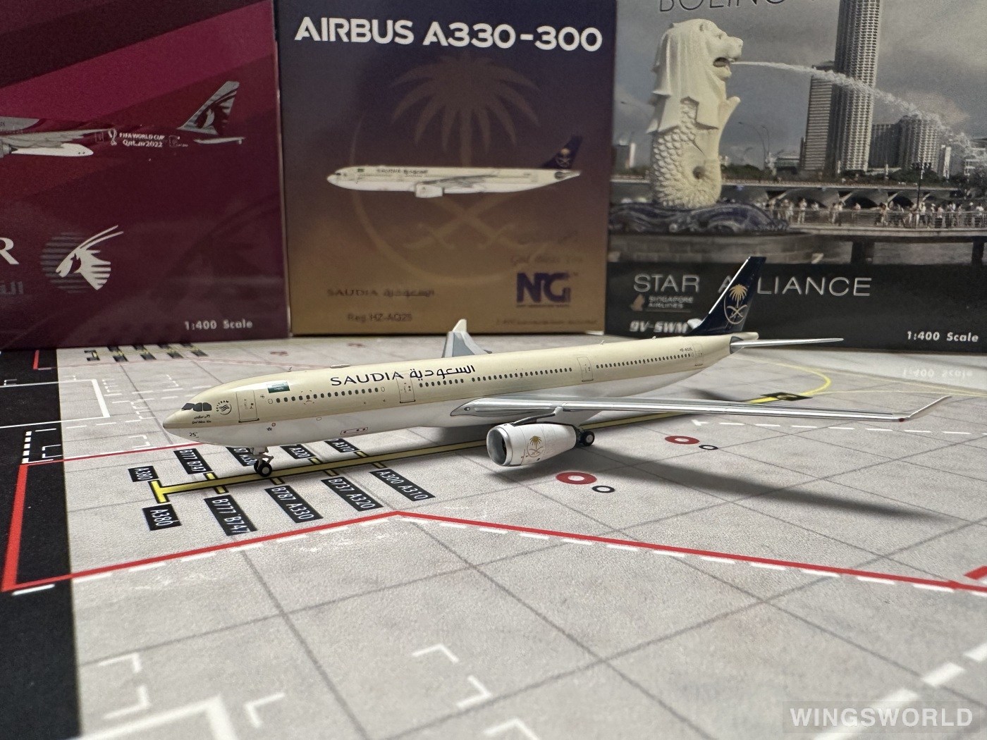 NG models 1:400 Airbus A330-300 Saudia 沙特阿拉伯航空 NG62023 HZ-AQ25 的照片 作者 ...