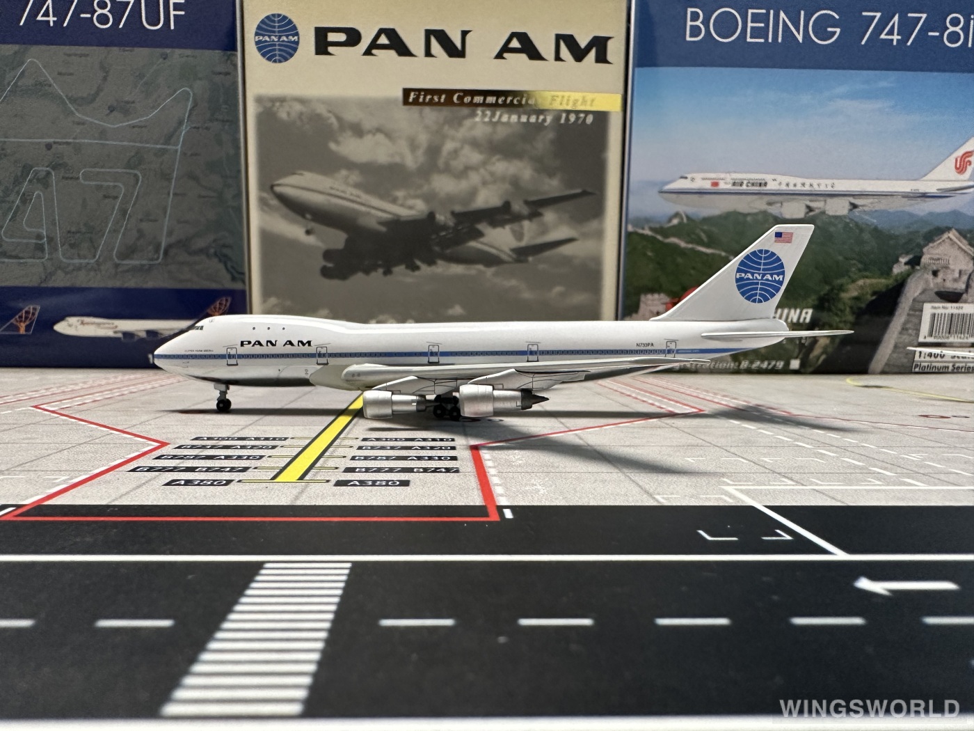 Dragon Models 1:400 Boeing 747-100 Pan Am 泛美航空 55459 N733PA 的照片 作者 ...