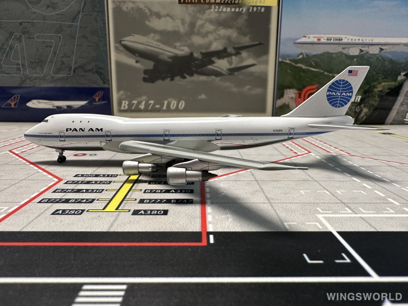 Dragon Models 1:400 Boeing 747-100 Pan Am 泛美航空 55459 N733PA 的照片 作者 ...