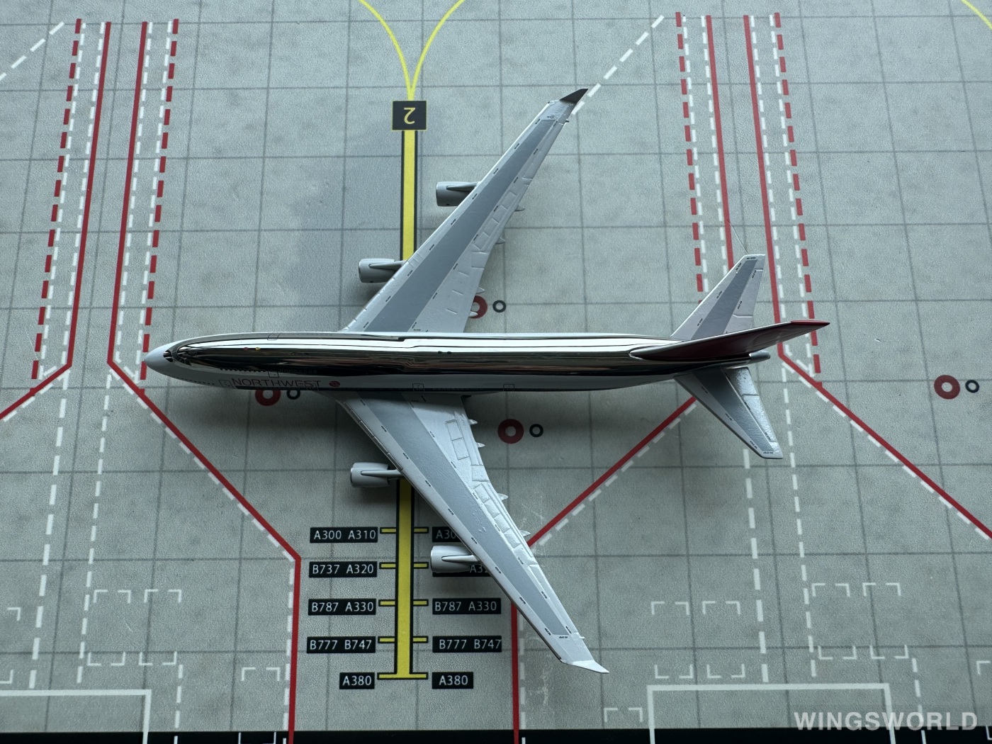 Big Bird 1:400 Boeing 747-400 Northwest Airlines 美国西北航空 BB4-2003-06B ...