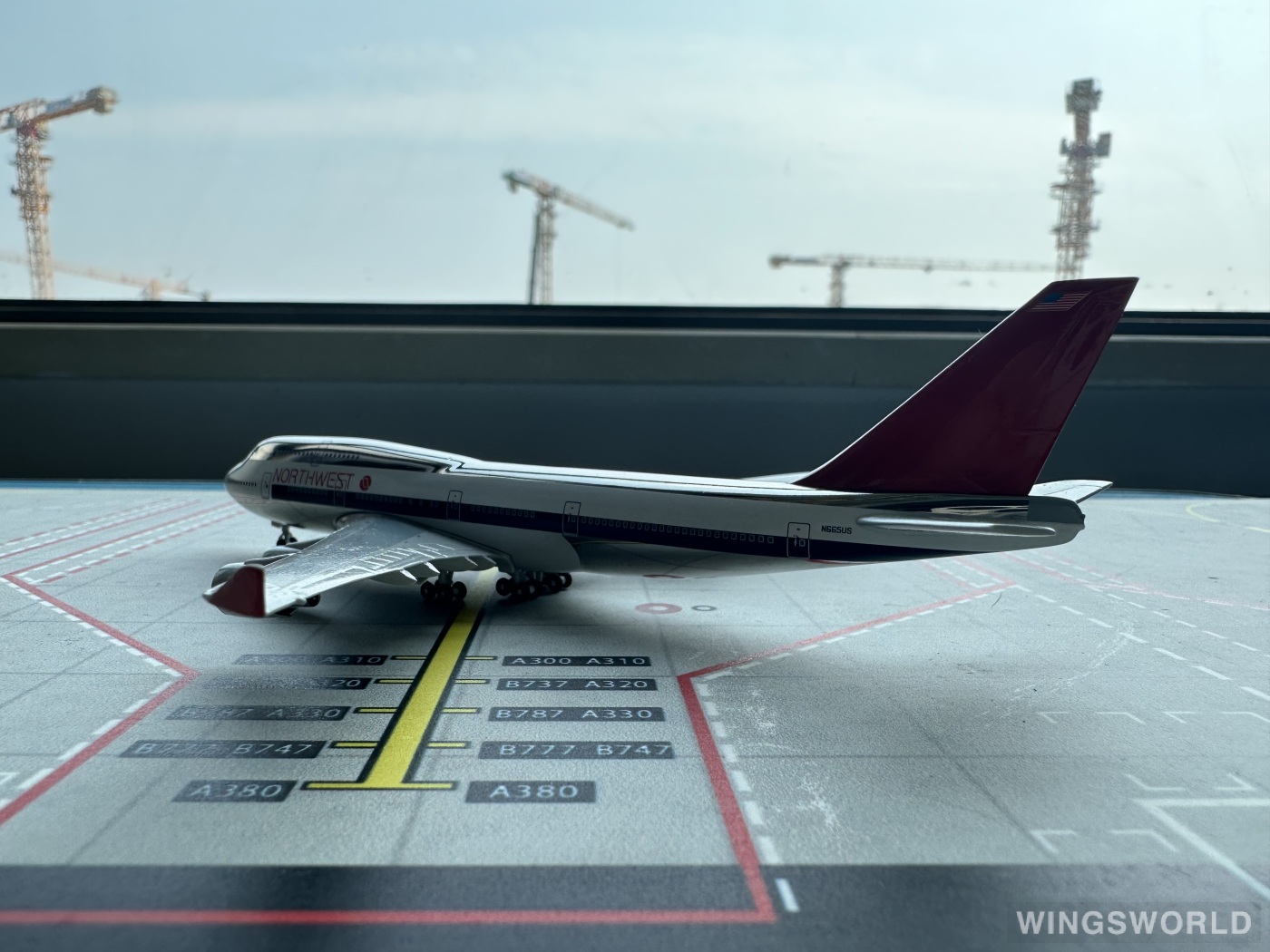 Big Bird 1:400 Boeing 747-400 Northwest Airlines 美国西北航空 BB4-2003-06B ...