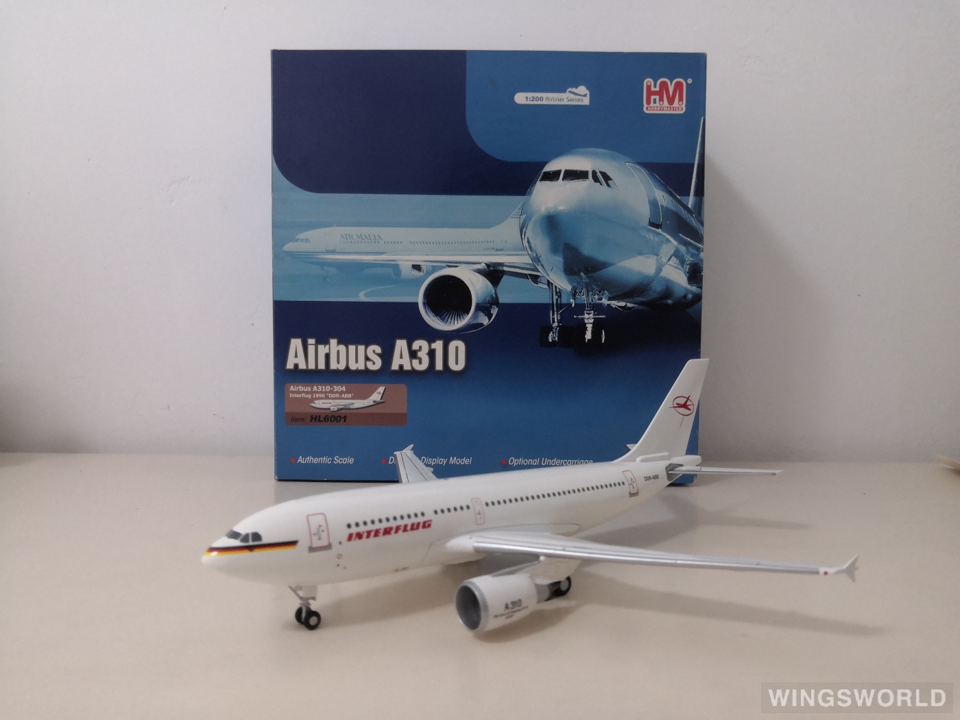 Hobby Master 1:200 Airbus A310-300 Interflug 东德航空 HL6001 DDR-ABB 的照片 作者 ...