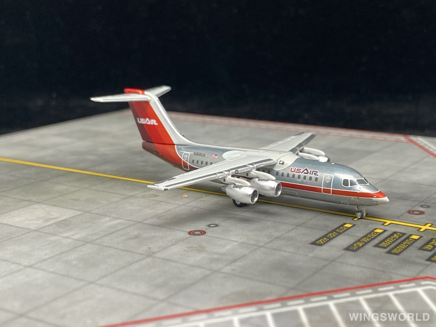Geminijets 1:400 BAe 146 USAir GJUSA762 N166US 的照片 作者:图波列夫飞行大队 - 飞机模型世界资料库
