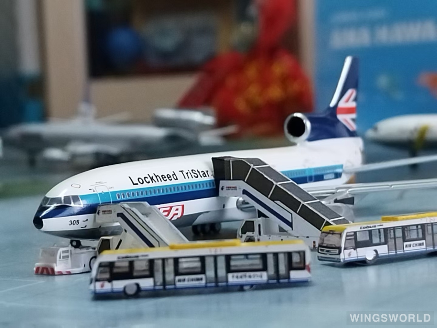 AeroClassics 1:400 Lockheed L-1011 TriStar BEA 英国欧洲航空 LM419527 N305EA 的 ...