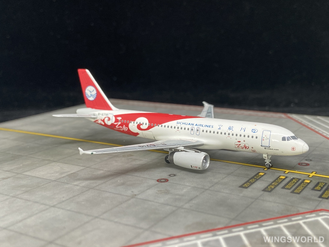 JC Wings 1:400 Airbus A320 Sichuan Airlines 四川航空 XX4106 B-6719 的照片 作者:图 ...