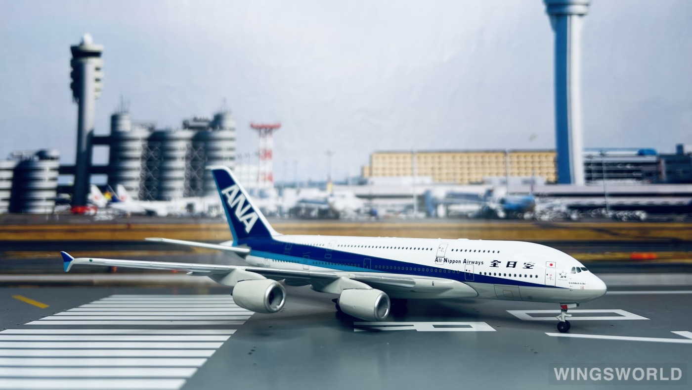 Magic 1:400 Airbus A380-800 ANA 全日空 600126-2 JAXXXX 的照片 作者:JohnnyTS - 飞机模型世界资料库