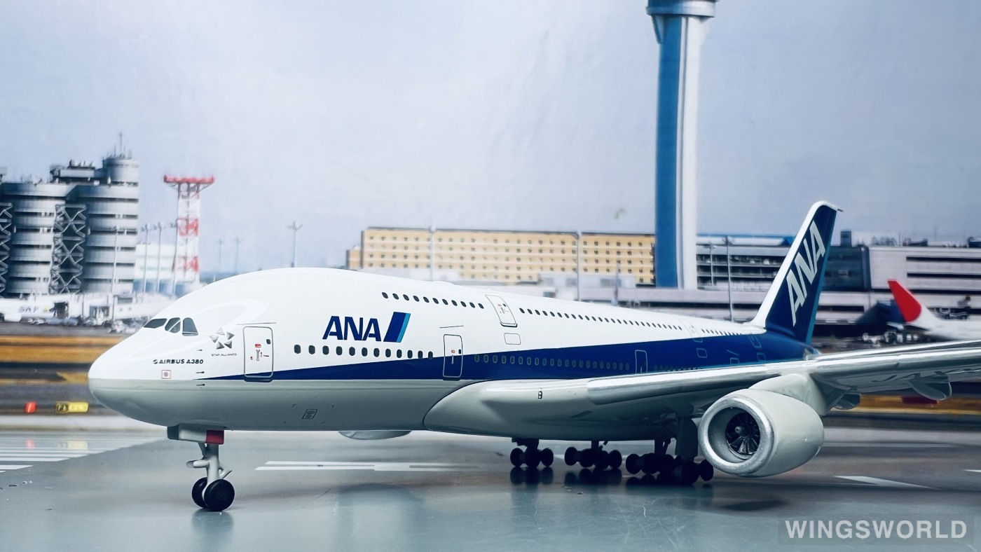 Magic 1:400 Airbus A380-800 ANA 全日空 600126-1 JAXXXX 的照片 作者:JohnnyTS - 飞机模型世界资料库