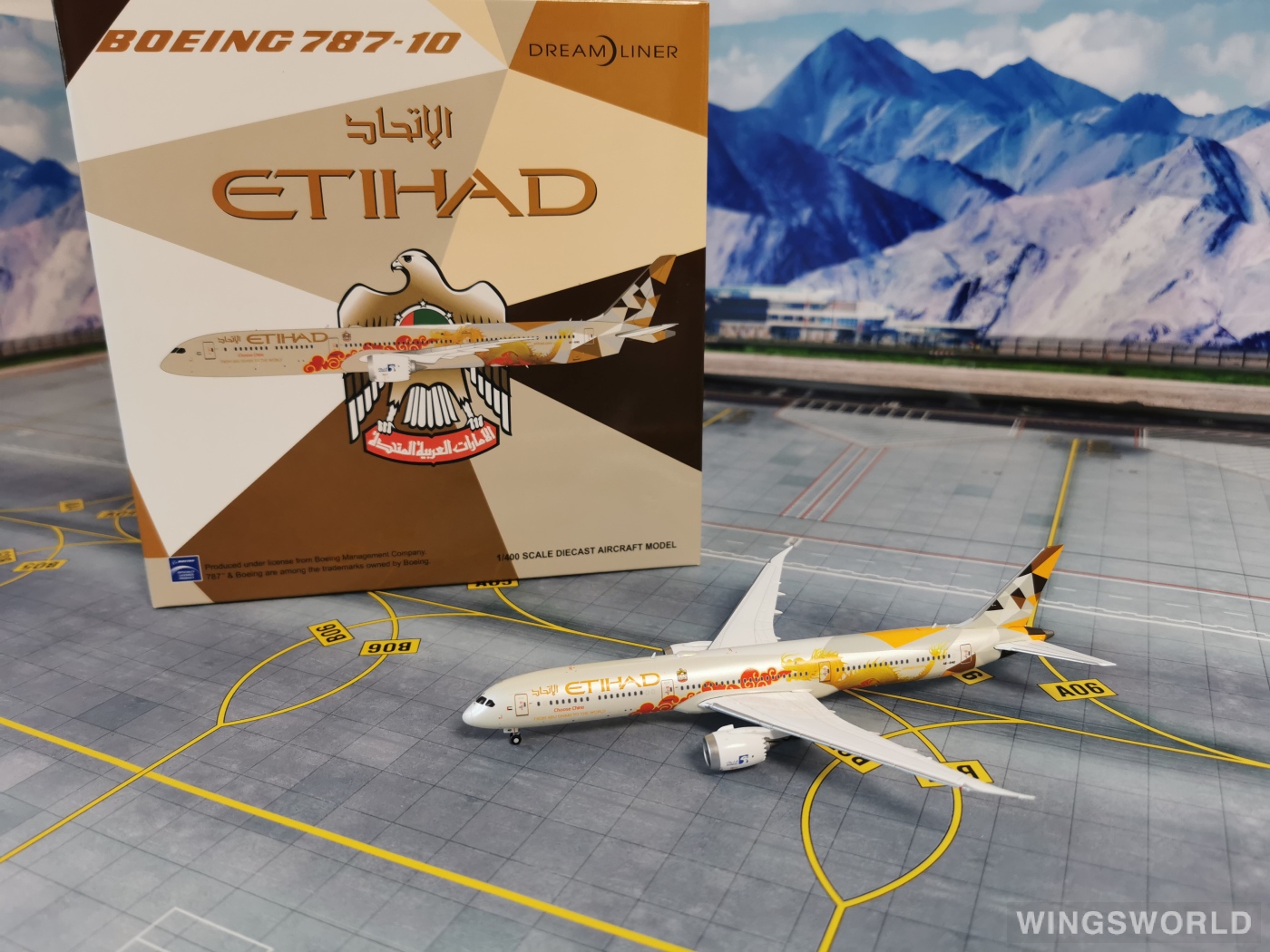 JC Wings 1:400 Boeing 787-10 Etihad Airways 阿提哈德航空 XX4979 A6-BMD 的照片 作者:Monday31 - 飞机模型世界资料库