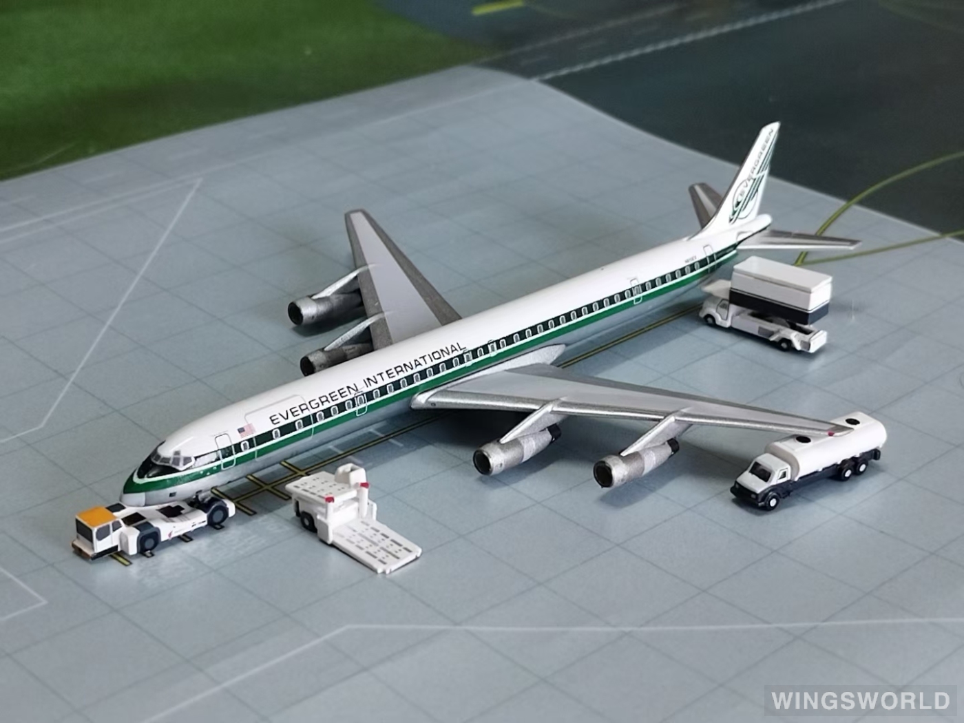 AeroClassics 1:400 Douglas DC-8 Evergreen International Airlines 长青国际航空 ...