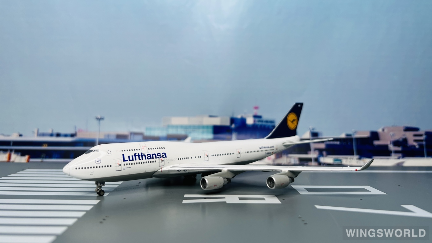 Geminijets 1:400 Boeing 747-400 Lufthansa 汉莎航空 GJDLH1212 D-ABVR 1990s ...