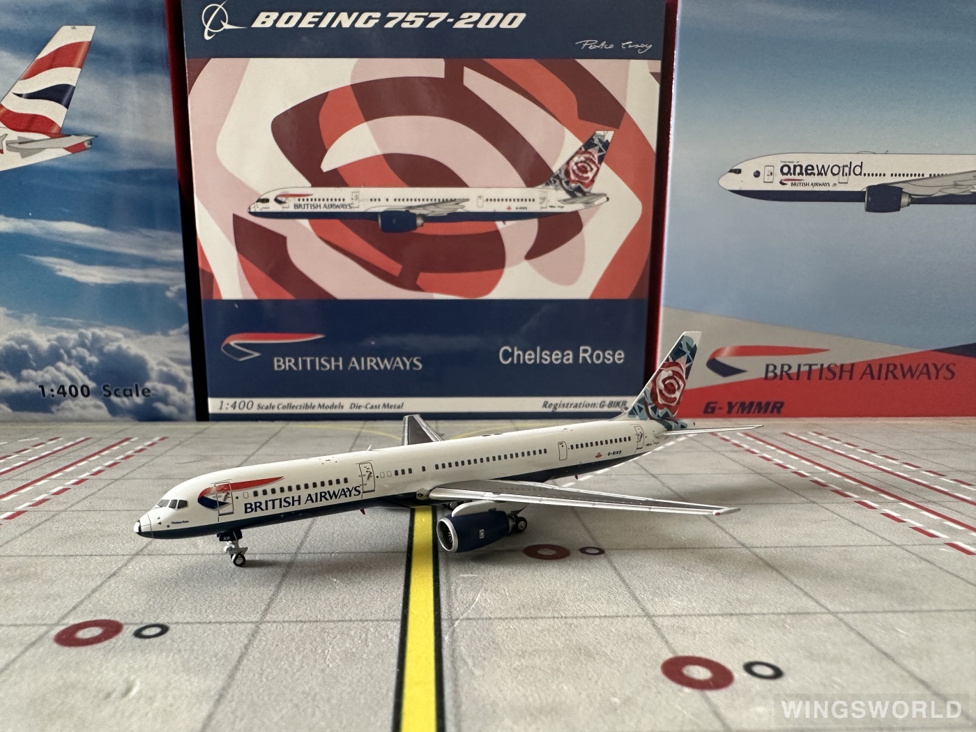 NGmodels 1:400 Boeing 757-200 British Airways 英国航空 NG53043 G-BIKB 切尔西玫瑰 ...